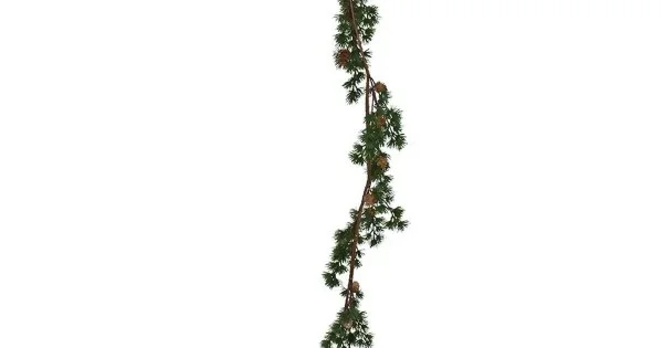 Kunstigt gran ranke med kogler 177cm fra La Vida